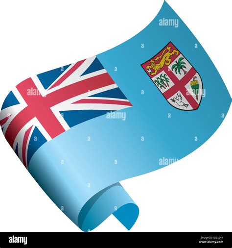Fiji Flag Vector Illustration Stock Vector Image Art Alamy