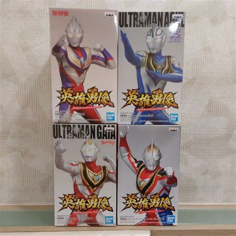 Ready Stock Ultraman Tiga Gaia V2 Agul V2 Banpresto Hero S Brave