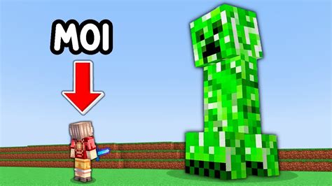 Je dois Finir Minecraft mais les Mobs sont GÉANTS YouTube