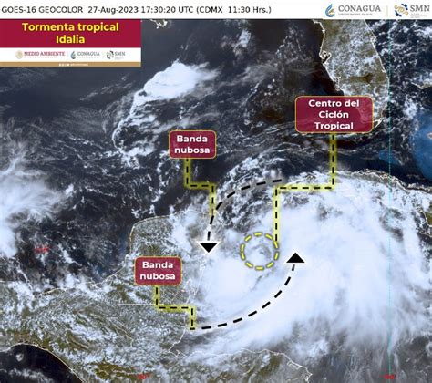 Tormenta tropical Idalia en el Golfo de México El Portal SLP