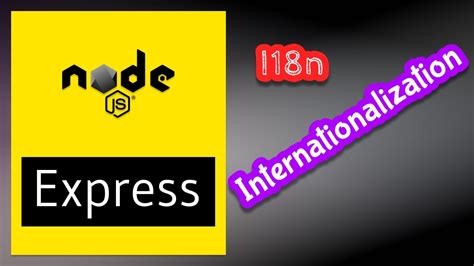 Internationalization I18n In Express YouTube
