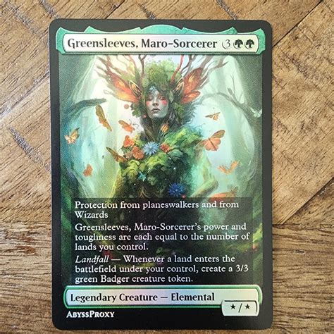 Greensleeves Maro Sorcerer B Foil MTG Abyss Proxy Shop Enhance