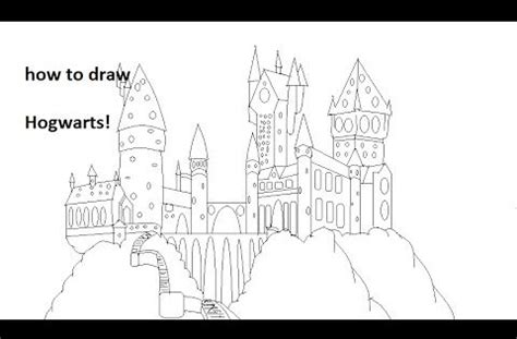 How To Draw Hogwarts Castle Easy Step By Step Drawing Of A Castle