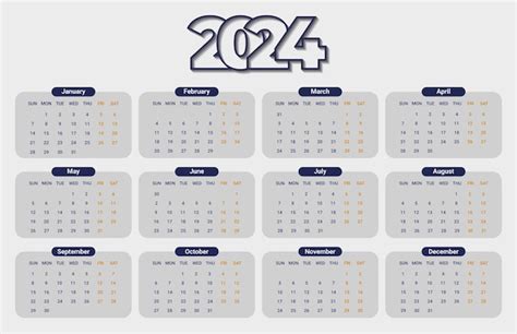 Plantilla De Dise O De Calendario Vector Premium