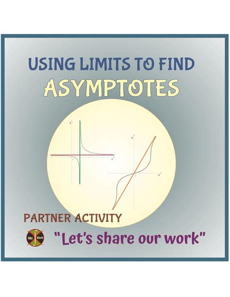 using limits to find asymptotes partner activity teaching resources