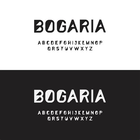 Estilo De Efecto De Fuente Del Alfabeto Bogaria Vector Premium