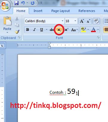 Fungsi Strikethrough Subscript Superscript Pada Microsoft Word Mari