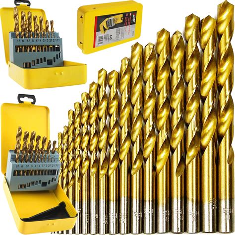 WIERTŁA DO METALU ZESTAW WIERTEŁ 1 10mm 19 SZT HSS V05070 Cena