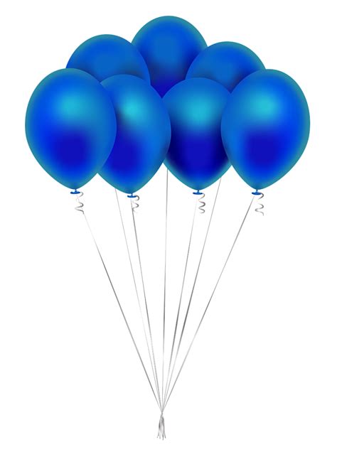 Blue Balloon Transparent Background