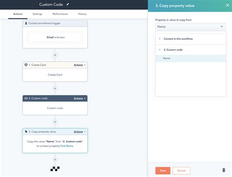 Workflows Custom Code Actions Hubspot