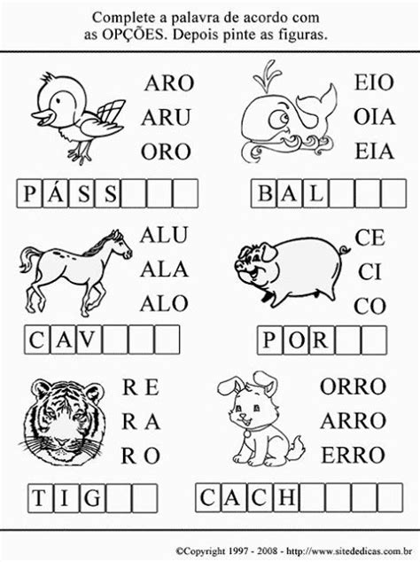 Atividades para aprender escrever SÓ ESCOLA