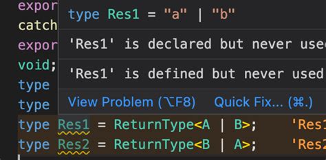 Visual Studio Code Why Typescript Returntype Returned Sequence Is