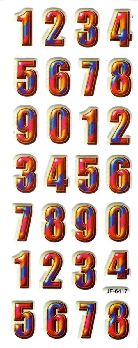 Gommettes Autocollantes Alphabet Et Chiffres