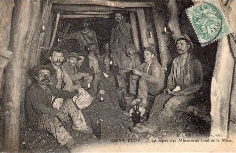 Saint Eloy Les Mines 63 CPA SAINT ELOY LES MINES THEME MINE LE REPAS