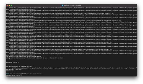 Ios Build Failing On Fresh React Native Project Issue