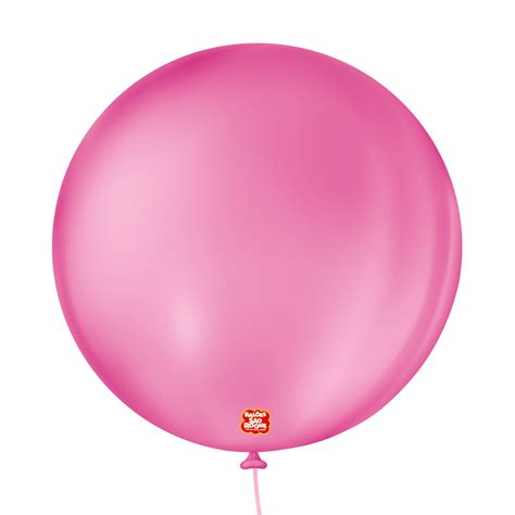 Balões São Roque Rosa Shock Liso Redondo 5Pol Pc 50un 118922