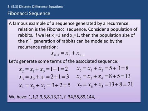 ppt chapter 5 sequences and discrete diﬀerence equations powerpoint presentation id 3270164