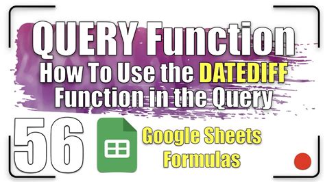 how to use the datediff in the query query function 56 youtube