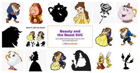 10 Beauty And The Beast SVGs For 2024 MasterBundles