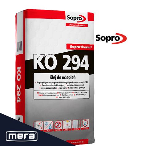 Sopro KO 294 SOPROTHERM zaprawa klejąca do styropianu i zatapiania