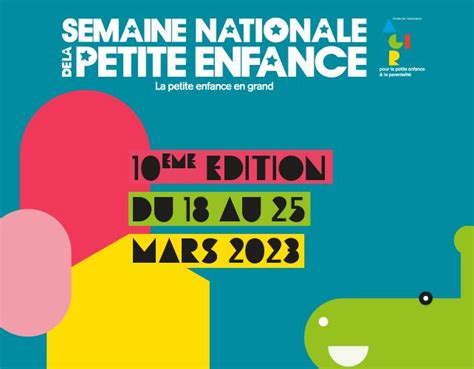 Semaine Nationale de la Petite Enfance 2023 le thème dévoilé Petite