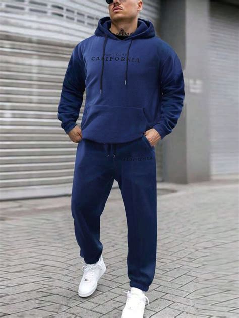 Manfinity Hypemode Conjunto De Sudadera Con Capucha Para Hombre Con