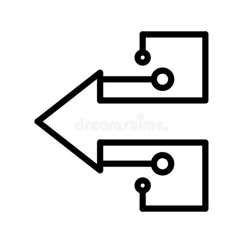 Transfer Arrows Icon Linear Style Sign For Mobile Concept And Web