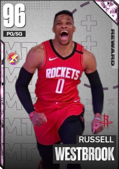 NBA 2K23 2KDB Custom Card 96 Reward Westbrook