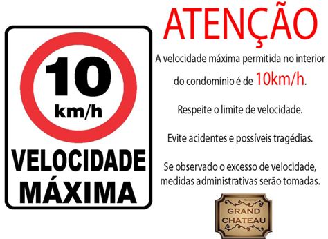Limite De Velocidade Residencial Grand Chateau