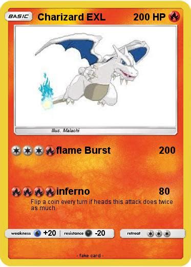 Pokémon Charizard EXL flame Burst My Pokemon Card