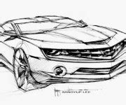 Coloriage Camaro gratuit à imprimer
