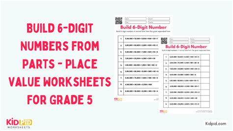 Build 4 Digit Numbers From Parts Place Value Worksheets For Grade 3