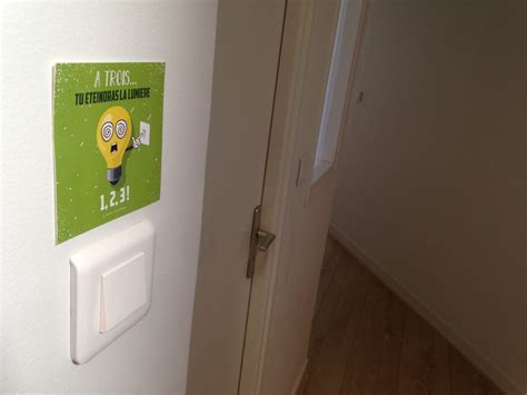 Stickers des gestes écoresponsables Éteindre la lumière d Happy