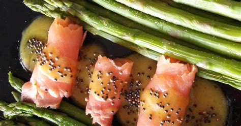 Recette Asperges au saumon fumé sauce moutardée 750g