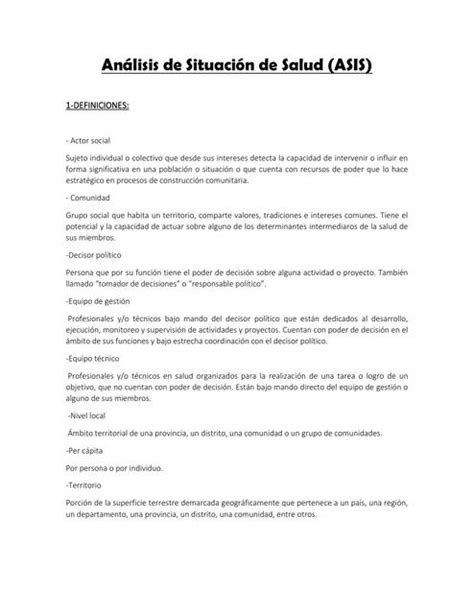 Análisis de situación de Salud Elac Medic uDocz