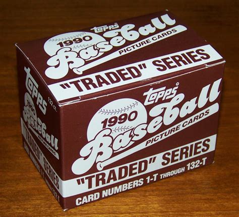 1990 Topps Baseball Cards Factory Sealed Set Traded For Sale