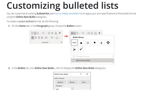 Bullet Points And Numbered Lists In Microsoft Word Zohal