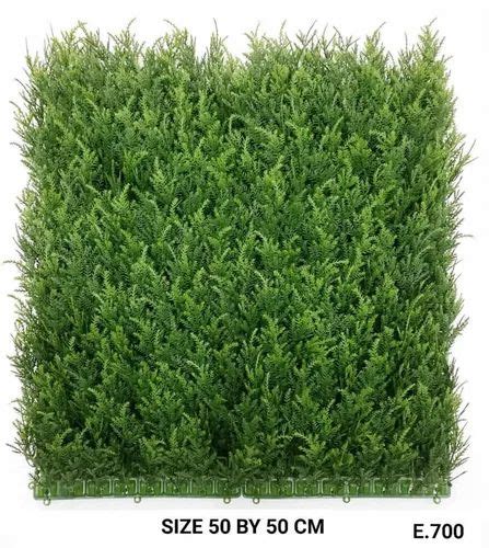 New Bharat Traders Green Plastic Artificial Vertical Garden Wall For