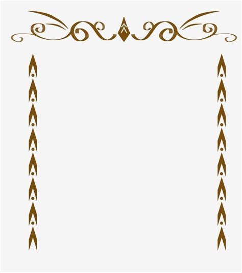 Patrón Europeo Flecha Borde Decorativo Frontera PNG Patrón Borde