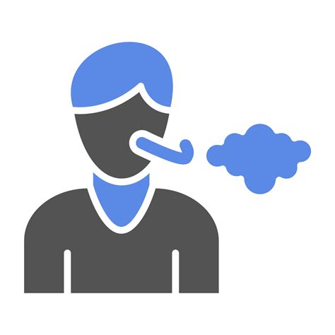 Shortness Of Breath Vector Icon Style 22409580 Vector Art At Vecteezy