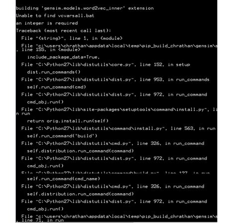 Python Installing Gensim In Windows 7 Stack Overflow
