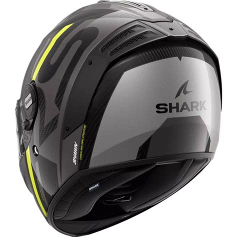 Casque Shark Spartan RS Carbon Shawn Carbone Jaune Anthracite Casque