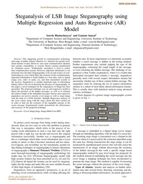 steganalysis of lsb image steganography using multiple