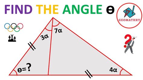 how to find the missing angle in the triangle improve your geometry skill hard level youtube