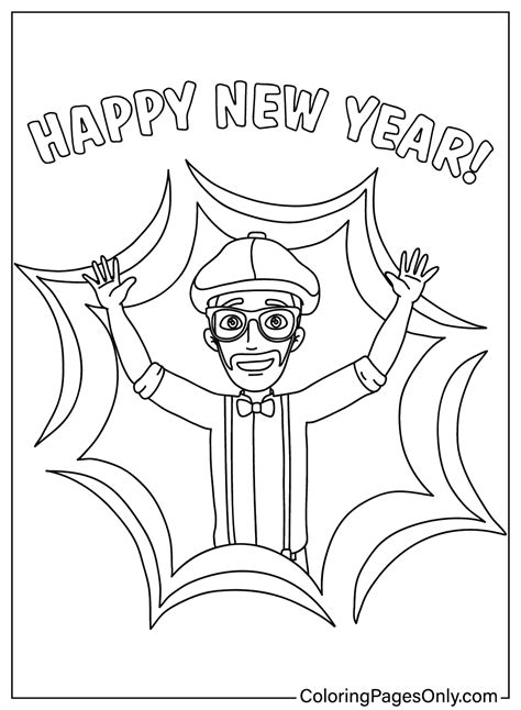 Hoja para colorear de Blippi para niños Dibujos para colorear