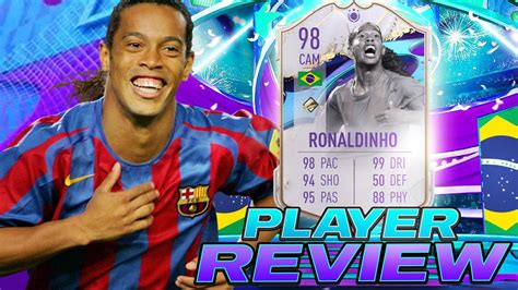 DOUBLE 5 98 COVER STAR ICON RONALDINHO SBC PLAYER REVIEW FIFA 23