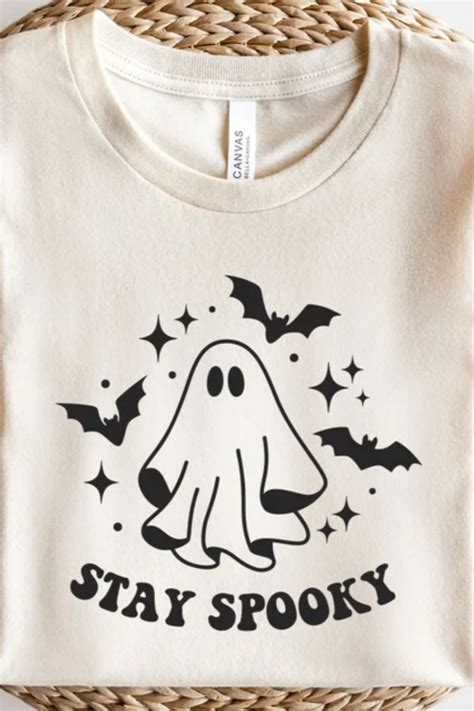 Stay Spooky Svg Ghost Svg Magic Mushroom Svg Bats Svg Halloween Shirt