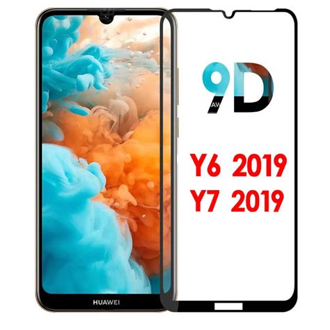 Protector De Pantalla De Vidrio Templado 9D Para Huawei Y6 2019