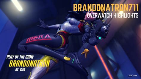 Overwatch Play Of The Game Dva Naked And Afraid Youtube