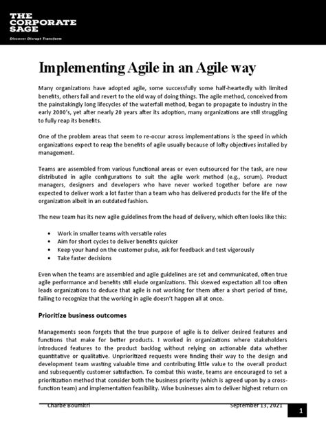 implementing agile in an agile way v2 pdf agile software development scrum software